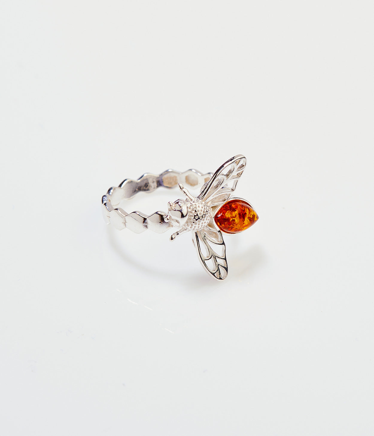 Amber Bee Ring | Baltic Beauty
