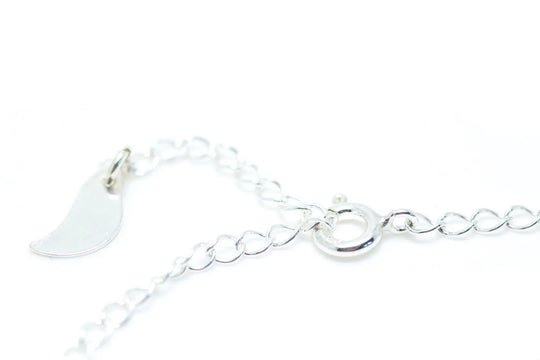 Infinity Charm Anklet Chain - Silver Anklet with Amber Infinity Charm ...